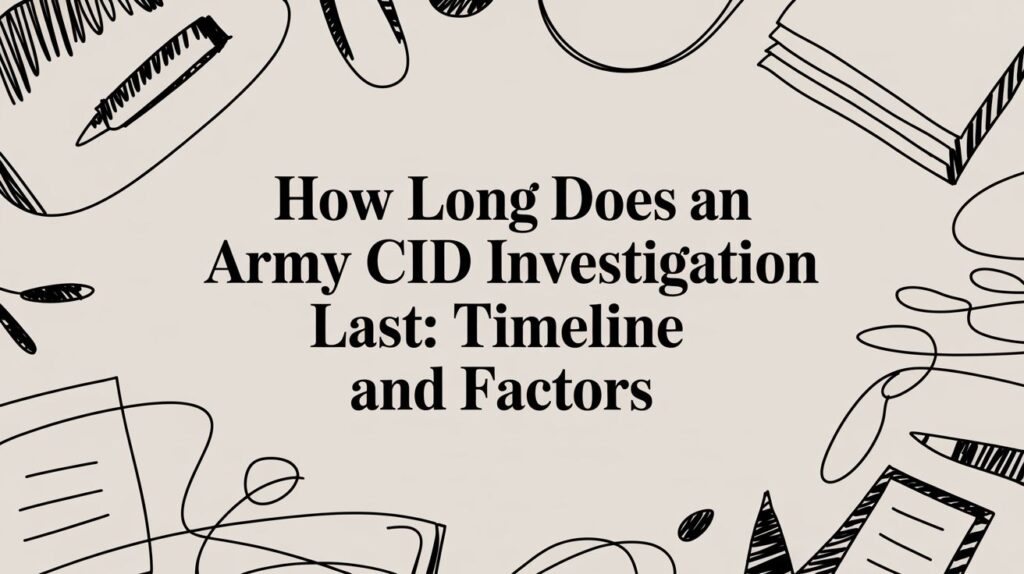 How Long Does An Army CID Investigation Last?