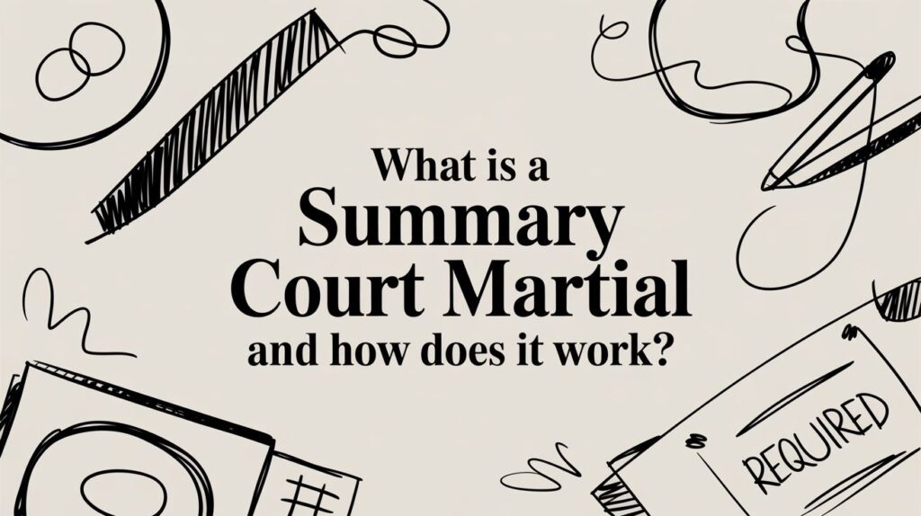What Is A Summary Court Martial And Its Key Features?