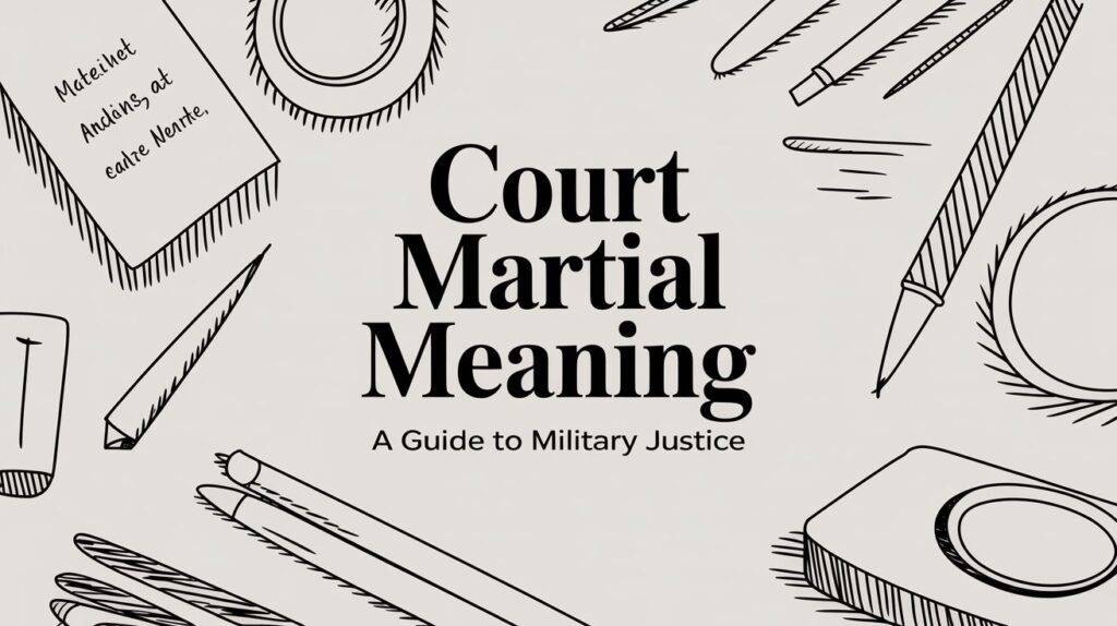 Court Martial Meaning: A Guide To Military Justice