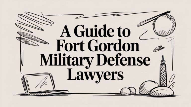 Fort Gordon Military Defense Lawyers Complete Guide 2026